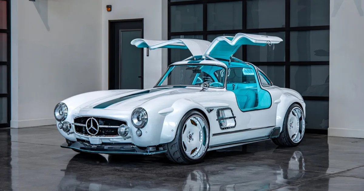 Tesla 300 SL Gullwing: A Tesla-Powered Mercedes Benz 300 SL