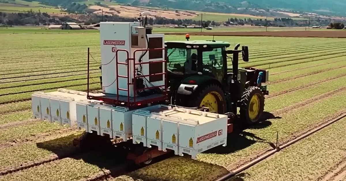 LaserWeeder G2 NVIDIA GPU-Powered Works with Precision in Weed Control